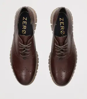 Cole Haan Leather Zerøgrand Remastered Wingtip Oxford Shoes - Brown
