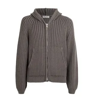 Our Legacy Merino Wool Zip-up Cardigan - Green