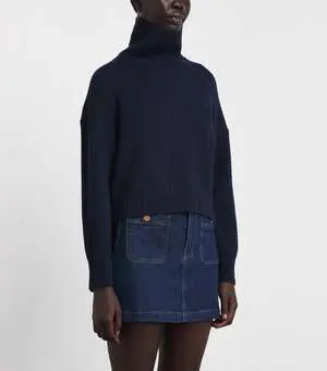 Maje Cashmere-blend High-neck Sweater