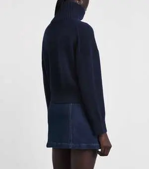 Maje Cashmere-blend High-neck Sweater