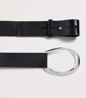 Polo Ralph Lauren Leather Stirrup-buckle Wide Belt