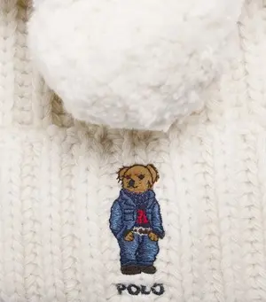 Polo Ralph Lauren Wool-blend Polo Bear Pom-pom Beanie
