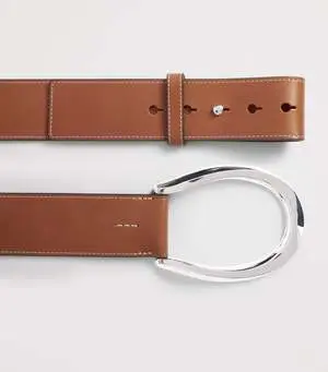Polo Ralph Lauren Leather Stirrup-buckle Wide Belt