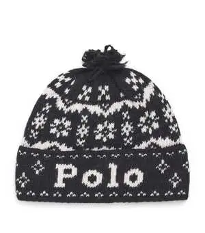 Polo Ralph Lauren Wool Polo Beanie - Black