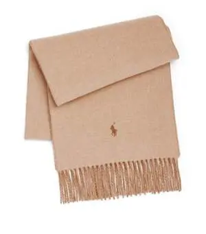 Polo Ralph Lauren Wool Polo Pony Scarf - Brown