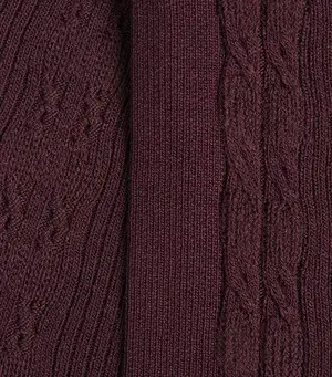 Maje Cable-knit Button Midi Dress