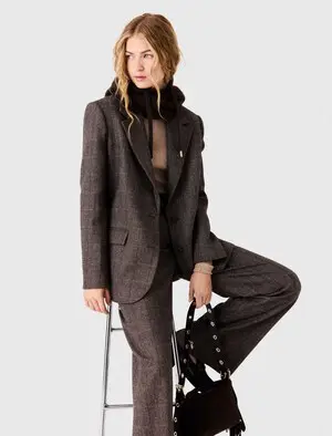 Maje Belted Suit Jacket