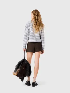 Maje Rhinestone Tailored Skort