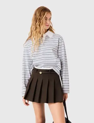Maje Rhinestone Tailored Skort