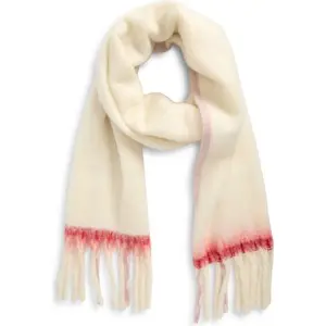 Treasure & Bond Brushed Fringe Scarf - Ivory Combo