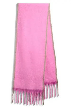Treasure & Bond Brushed Fringe Scarf - Pink Combo