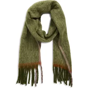 Treasure & Bond Brushed Fringe Scarf Sage Combo