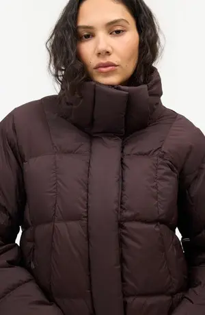 HALFDAYS Louise Down Puffer Jacket - Americano