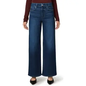 Paige Anessa High Waist Wide Leg Petite Jeans - Cambre