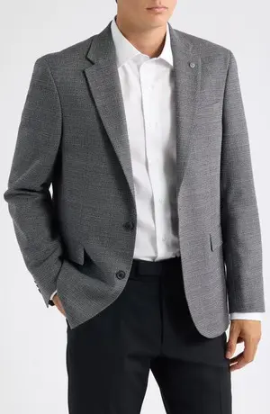 ALLSAINTS Ross Birdseye Sport Coat - Grey
