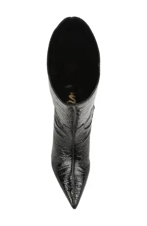 Sam Edelman Ramona 2 Croc Embossed Leather Knee High Boot - Black
