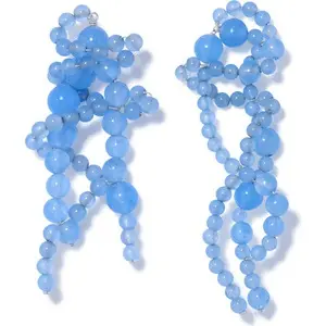 Completedworks Agate Bead Drop Earrings - Blue