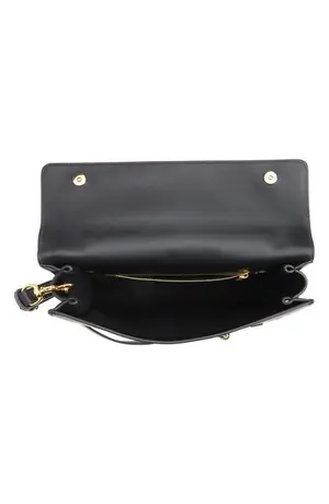 Moschino Tie Me Soft Leather Clutch