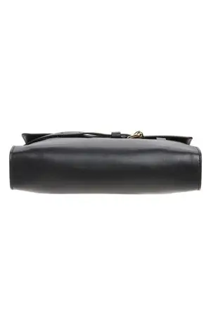 Moschino Tie Me Soft Leather Clutch