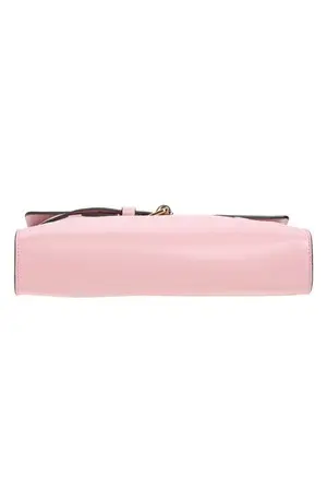 Moschino Tie Me Soft Leather Clutch
