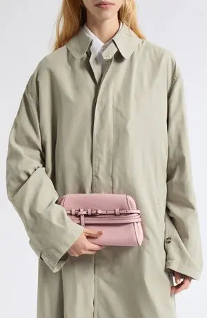 Moschino Soft Leather Crossbody Bag - Pink