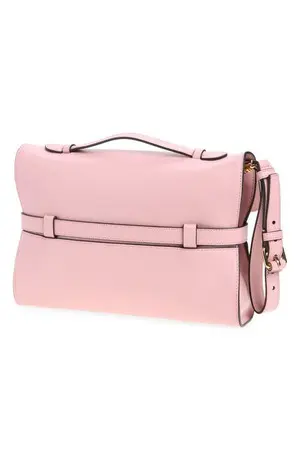 Moschino Soft Leather Crossbody Bag - Pink