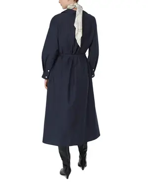 JOVONNA LONDON Long Sleeve Collared Button Down Midi Dress