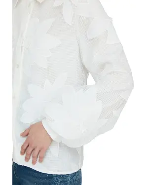 JOVONNA LONDON Lace Applique Blouse
