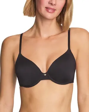 Wacoal Baseline Wired Contour Nylon Stretch Blend T-shirt Bra - Black