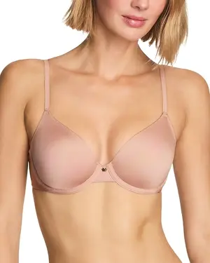 Wacoal Baseline Wired Contour Nylon Stretch Blend T-shirt Bra - Cabernet