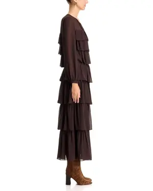 Michael Kors Ruffled Tiered Maxi Dress