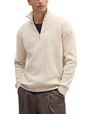 Nn07 Danny Half Zip Sweater - Ivory
