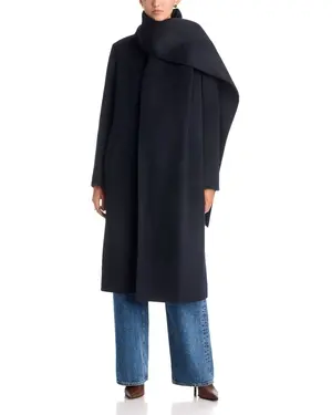 Kobi Halperin Olivia Wool Blend Coat With Scarf