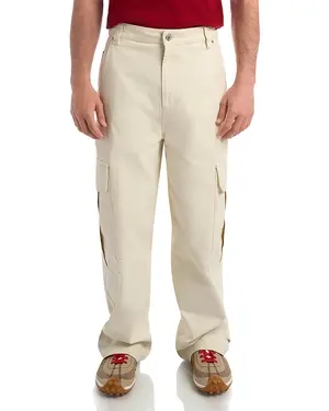 AMI Paris Cargo Baggy Trousers - Ivory