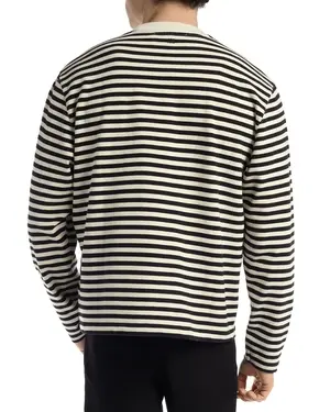 AMI Paris Long Sleeve Striped Tee