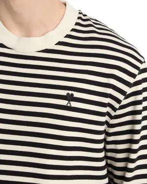 AMI Paris Long Sleeve Striped Tee