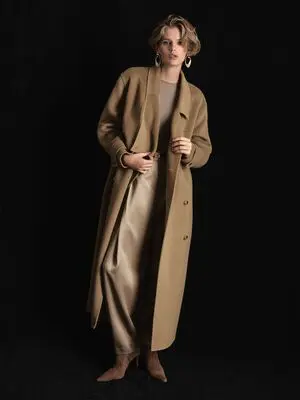 ATELIER Wool Blindseam Double-breasted Coat
