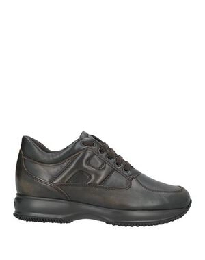 Hogan Sneakers Dark Size Leather - Brown