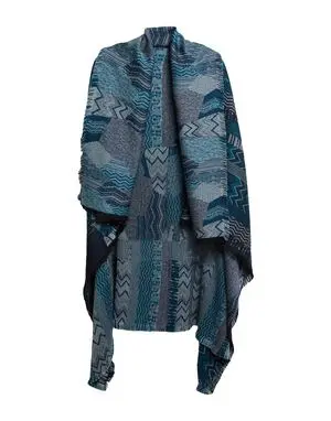 Missoni Cape Deep Teal Size Wool