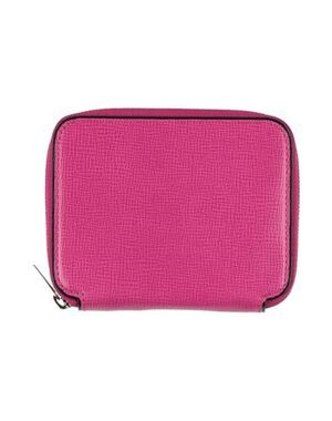 VALEXTRA Wallet Bright Soft Leather - Pink