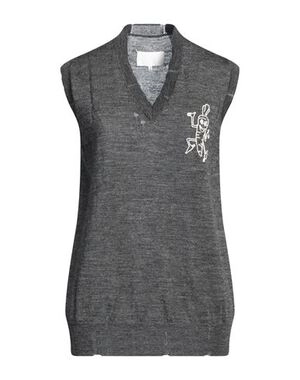 MAISON MARGIELA Sweater Lead Size Wool - Grey