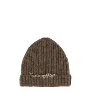 MAISON MARGIELA Knitted Beanie - Brown