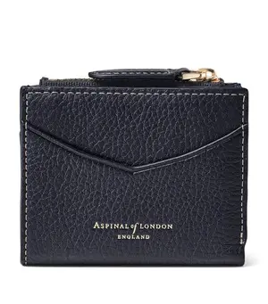ASPINAL OF LONDON Leather Hudson Pocket Wallet - Navy