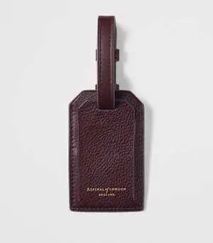 ASPINAL OF LONDON Large Leather Luggage Tag