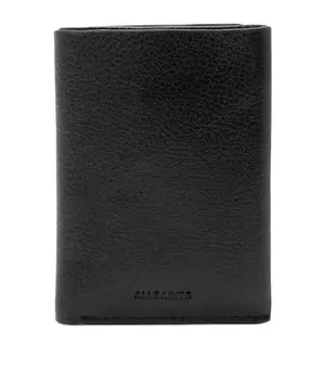 ALLSAINTS Leather Axis Bi-fold Wallet - Black