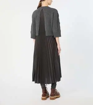 Max Mara Jersey Midi Dress With Virgin Wool Sweater