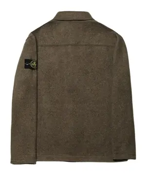 Stone Island Logo Patch Overshirt Jacket - No