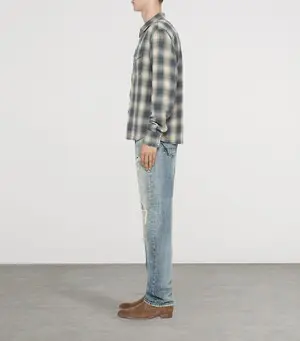 ALLSAINTS Organic Cotton Flannel Brook Shirt