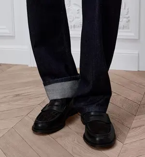 Dior Granville Embossed Strap Loafers