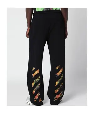 Off-White Drawstring Athletic Pants